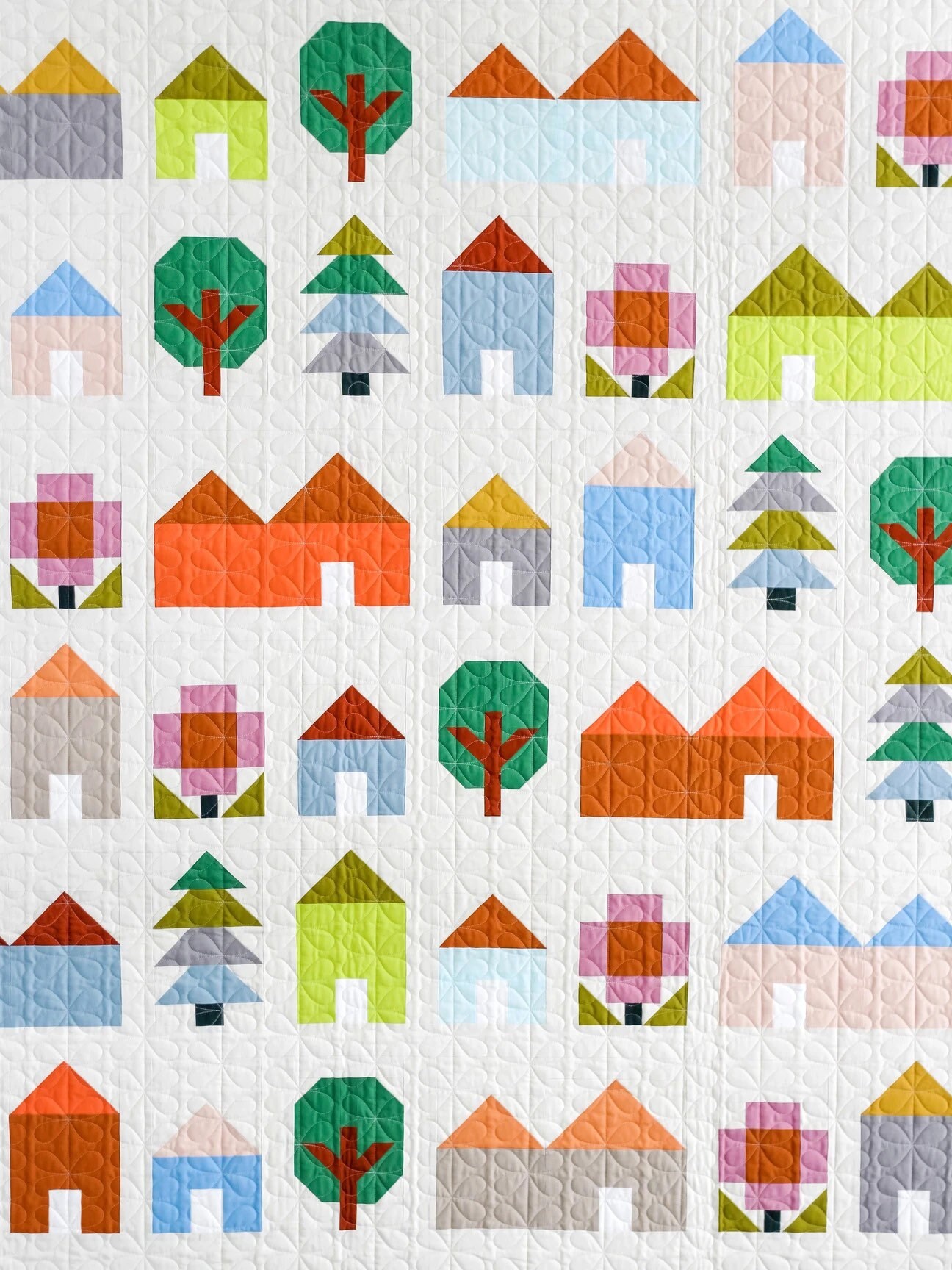 Pen Paper Patterns Tiny Town Quilt Pattern Finished Size - Etsy