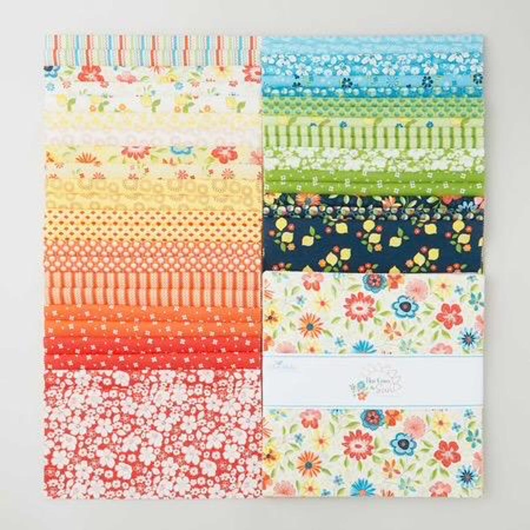 Riley Blake Sandy Gervais Here Comes the Sun Fabric Collection 10" Stacker (42 Pieces per Bundle ...