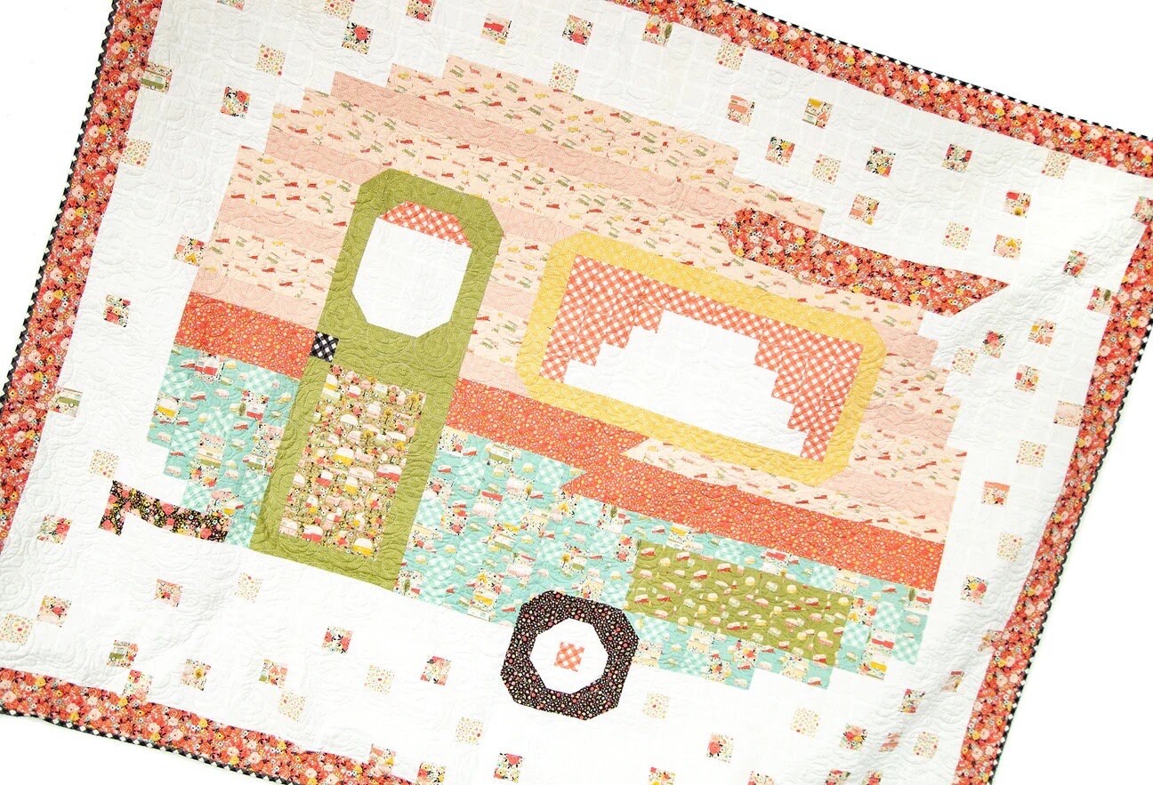 Flamingo Toes Happy Camper Quilt Pattern Finished Size: 86"x70" - Etsy