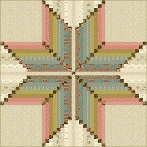 Laundry Basket Quilts Virginia Star Quilt Pattern Finished Size: 56"x56 ...