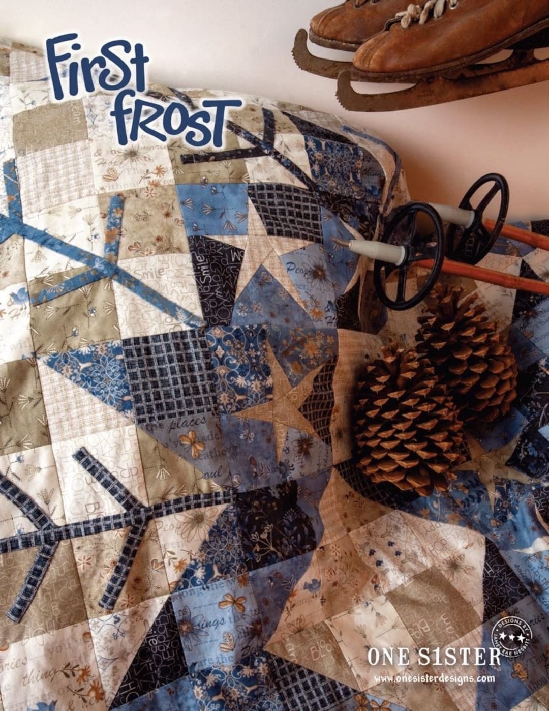 One Sister First Frost Quilt Pattern Book Finished Size: 66"x66" - Etsy
