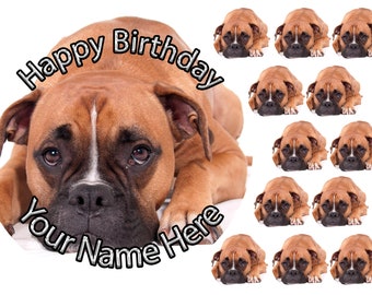 Boxer Dog Cake Topper - Etsy UK