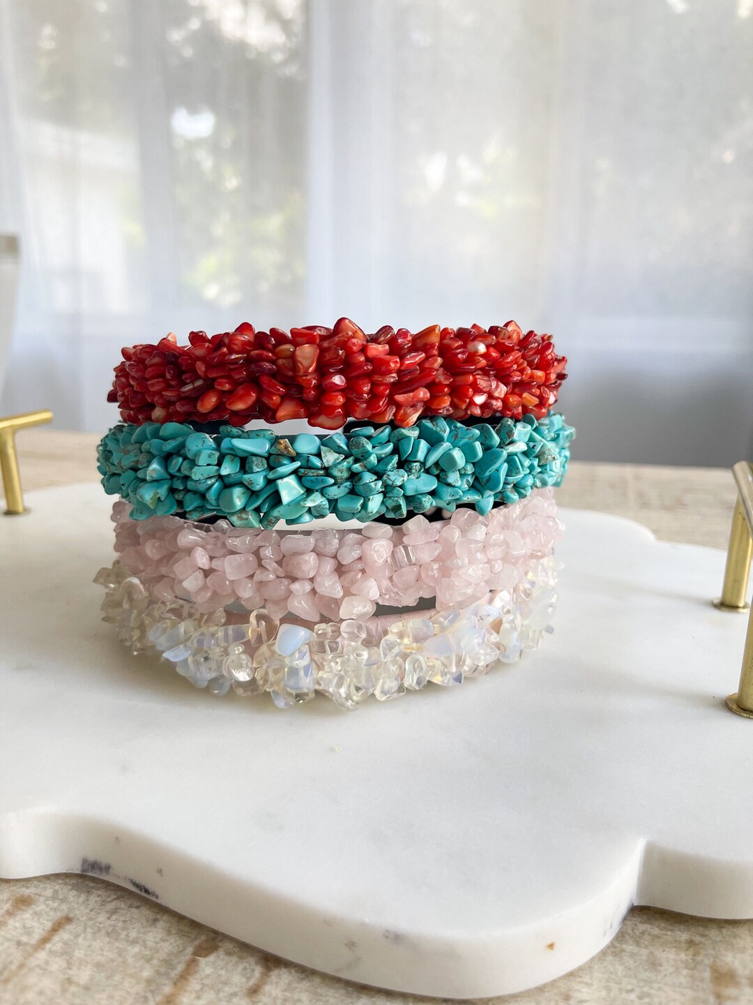 Gemstones Headbands Ruby Red Headbands Crystal Headbands - Etsy