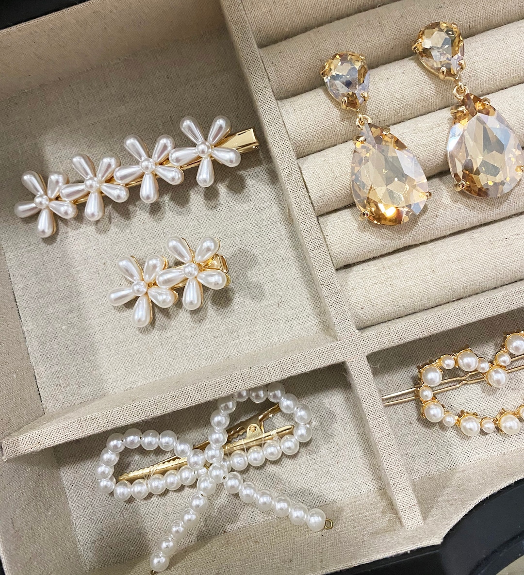 Hair Barrette Pearl Barrette Barrettes Clips Hair - Etsy