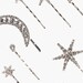Solaris Star Barrette Starburst Star Clip Barrette - Etsy