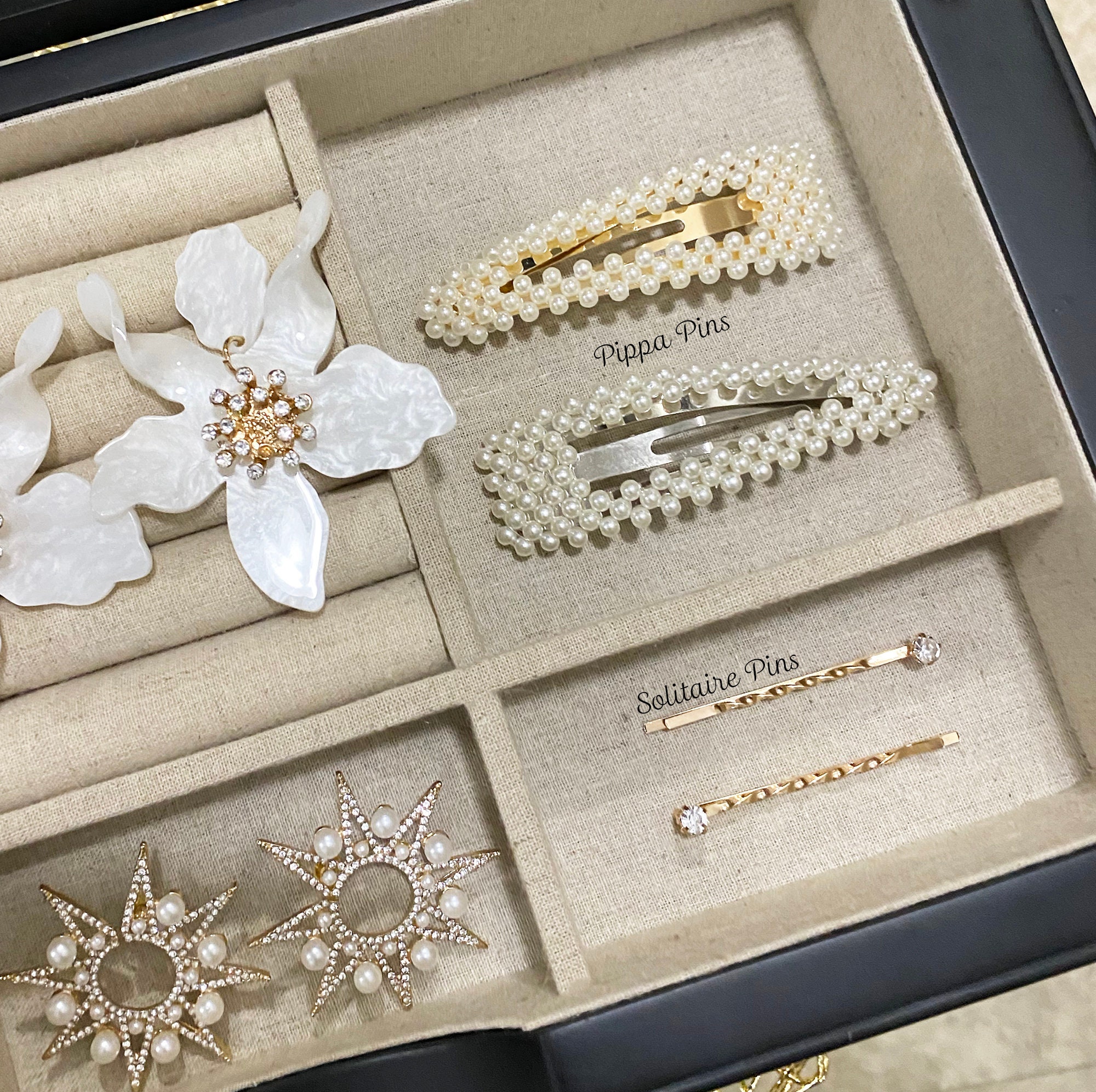 Hair Barrette Pearl Barrette Barrettes Clips Hair - Etsy