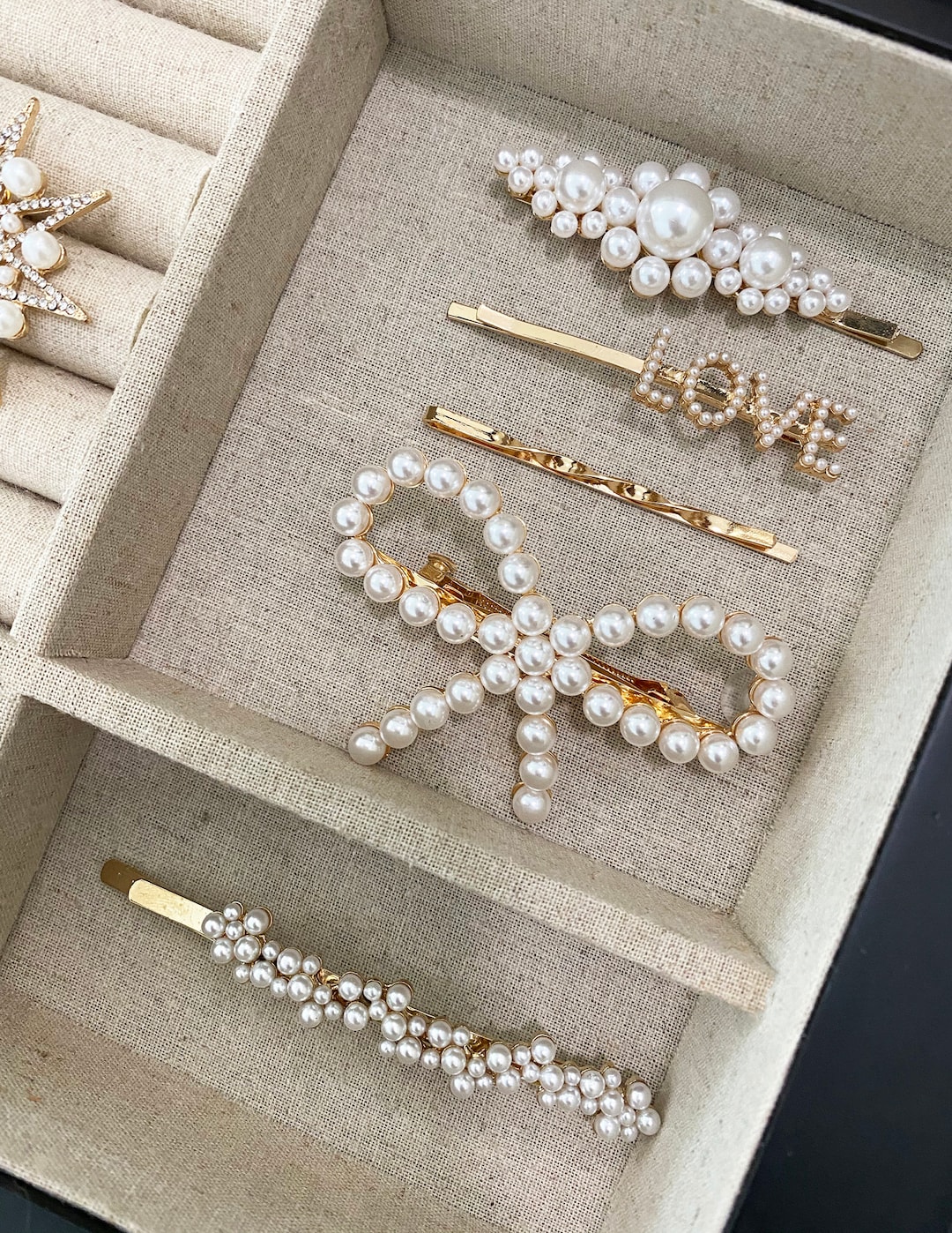 Hair Barrette, Pearl Barrette, Barrettes Clips, Hair Accessories, Hair ...