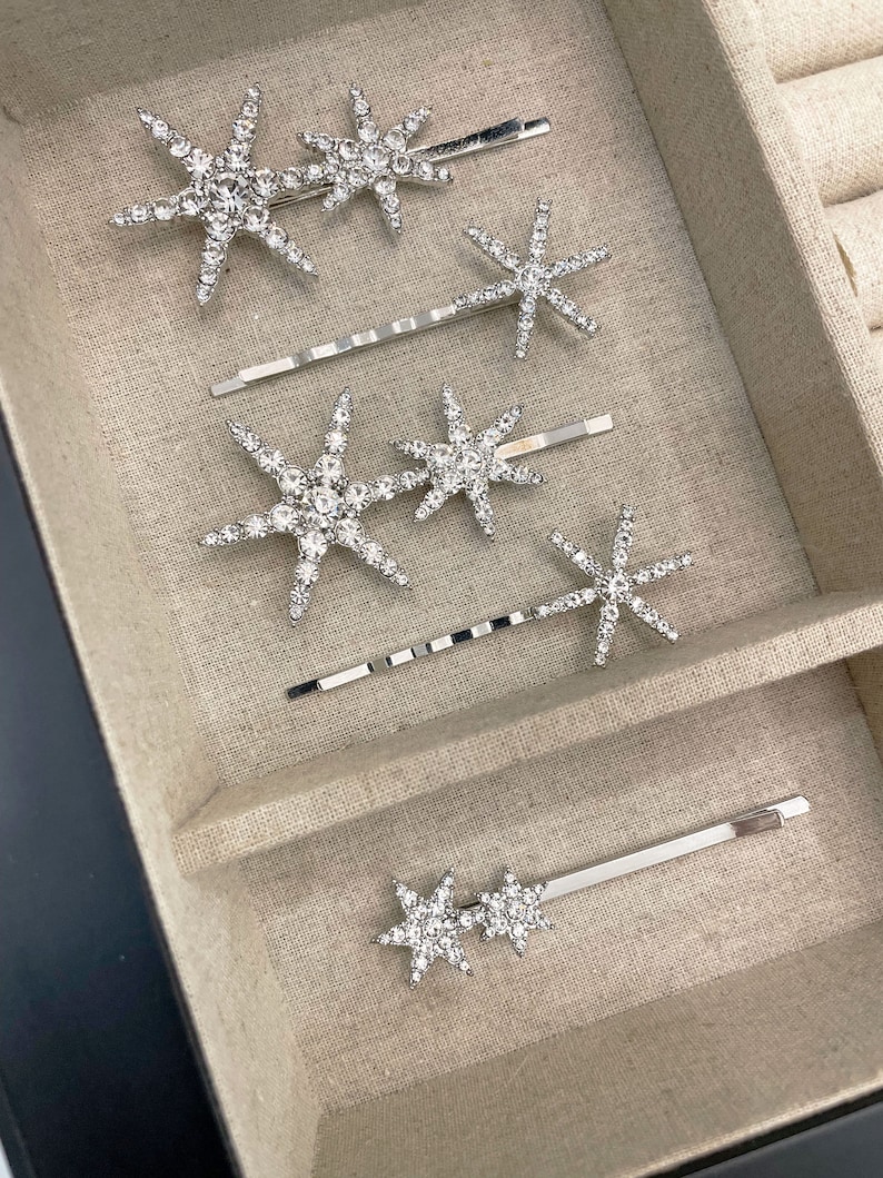 Solaris Star Barrette Starburst Star Clip Barrette - Etsy