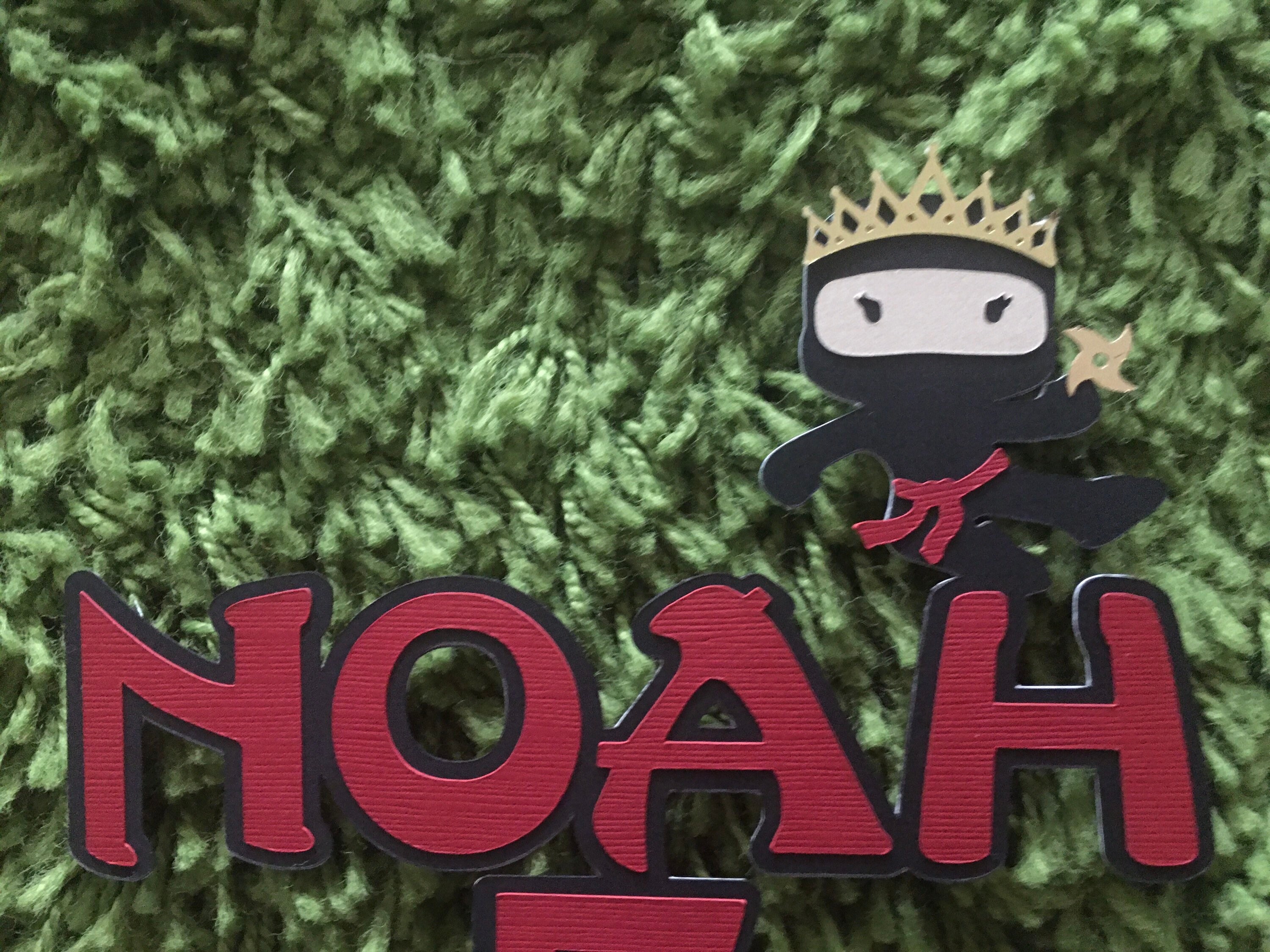 Ninja Cake Topper Princess Cake Topper Ninja Party Ninja - Etsy