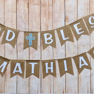 First Communion Banner - Confirmation Banner - Catholic Sign - God ...