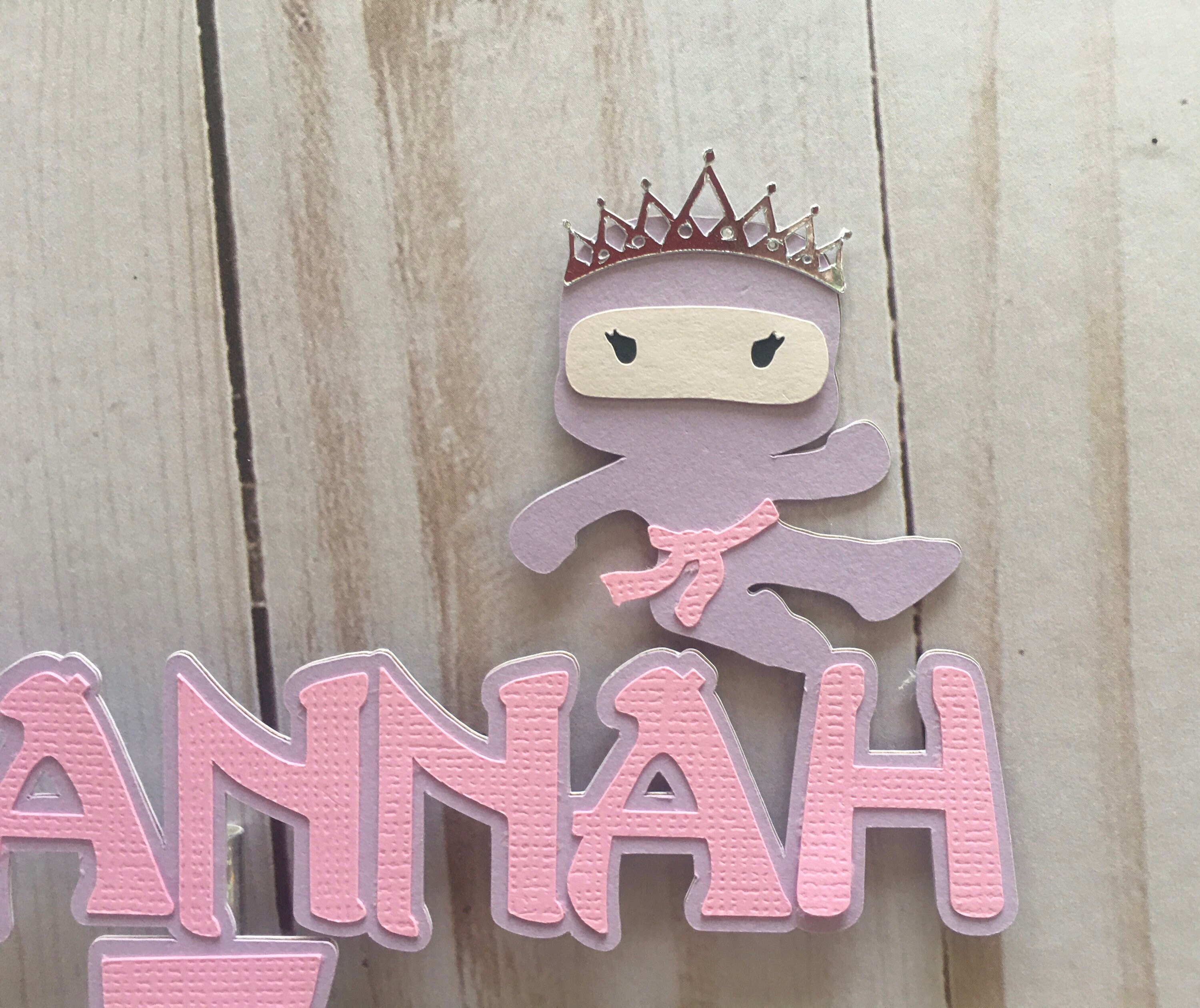 Ninja Cake Topper Princess Cake Topper Ninja Party Ninja - Etsy