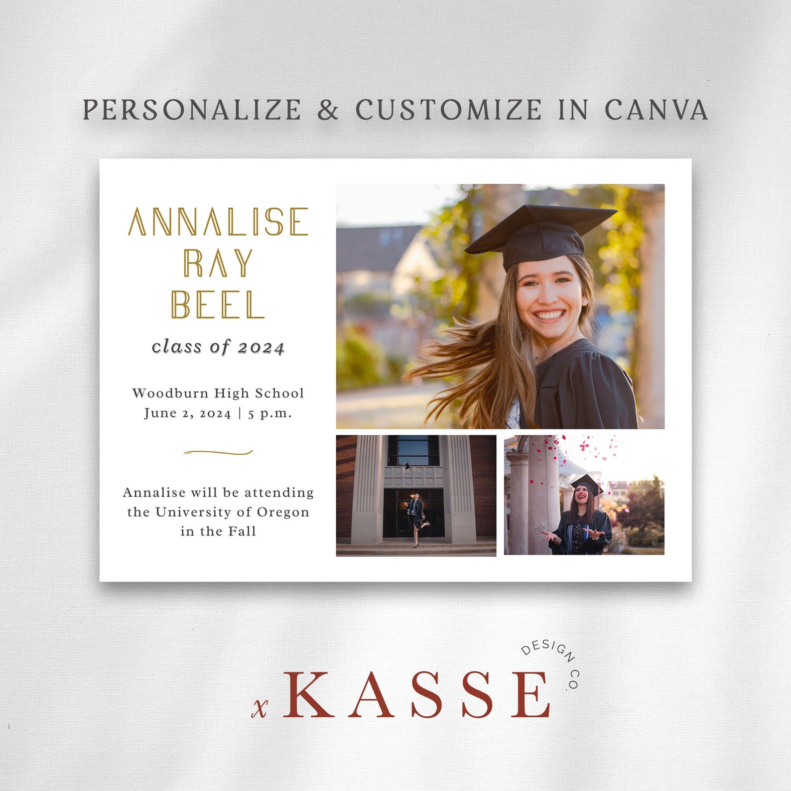 Canva Graduation Collage Template, Customizable High School Graduation ...