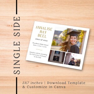 Canva Graduation Collage Template, Customizable High School Graduation ...