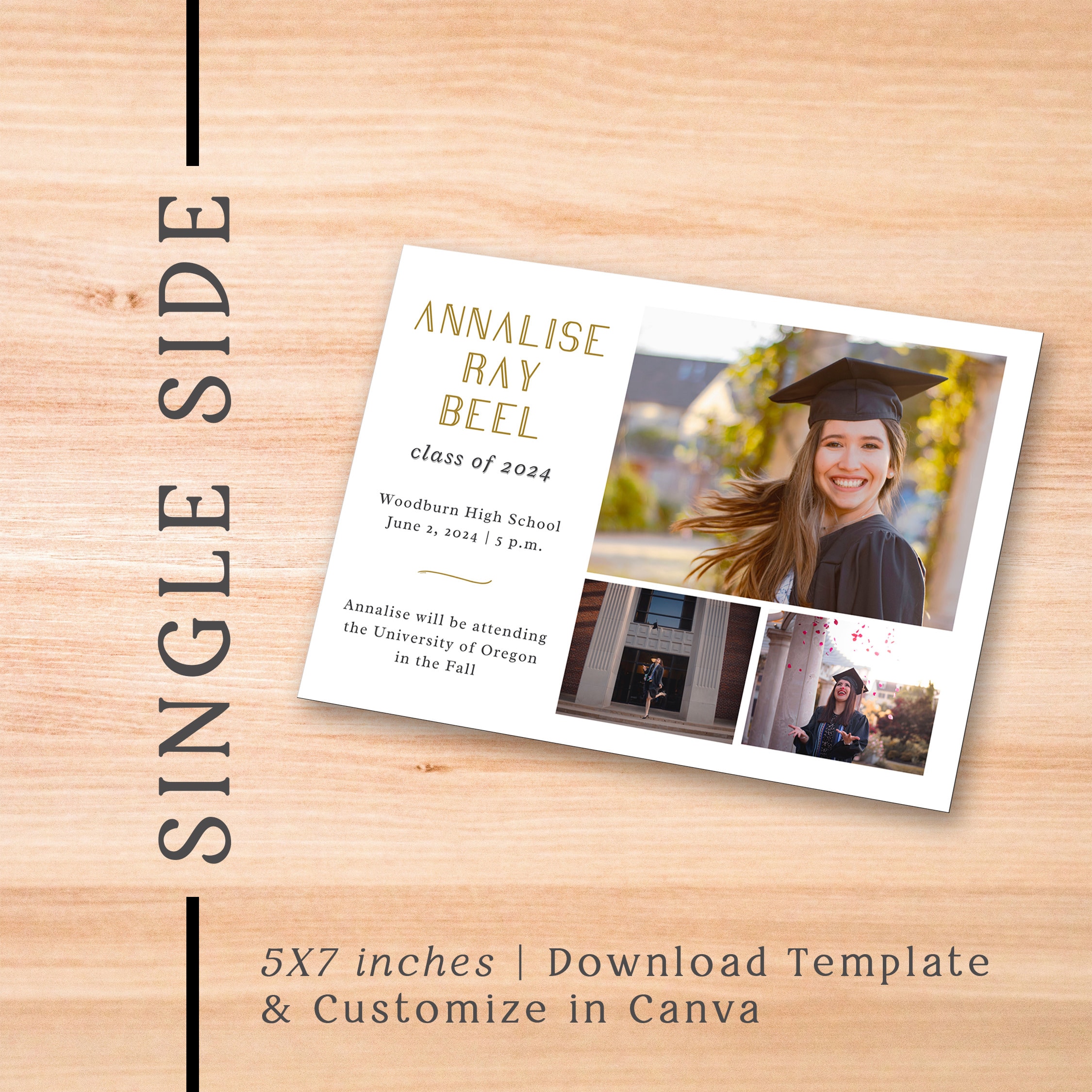 Canva Graduation Collage Template, Customizable High School Graduation ...