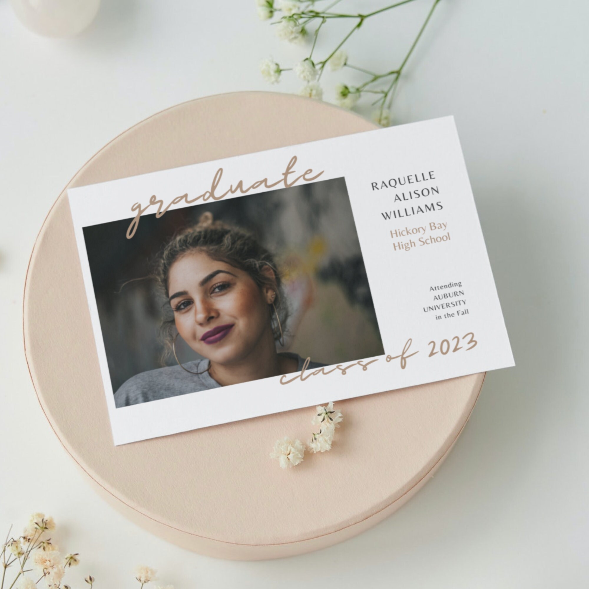 Cute Canva Graduation Template, Customizable High School Graduation ...