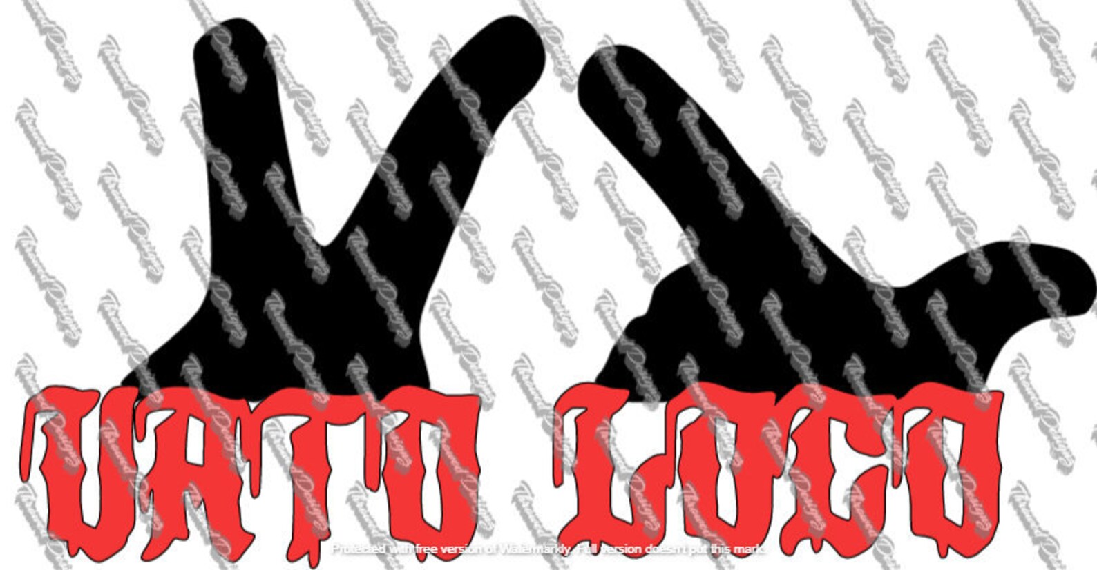 Vato Loco Hand Gesture SVG & PNG File | Etsy
