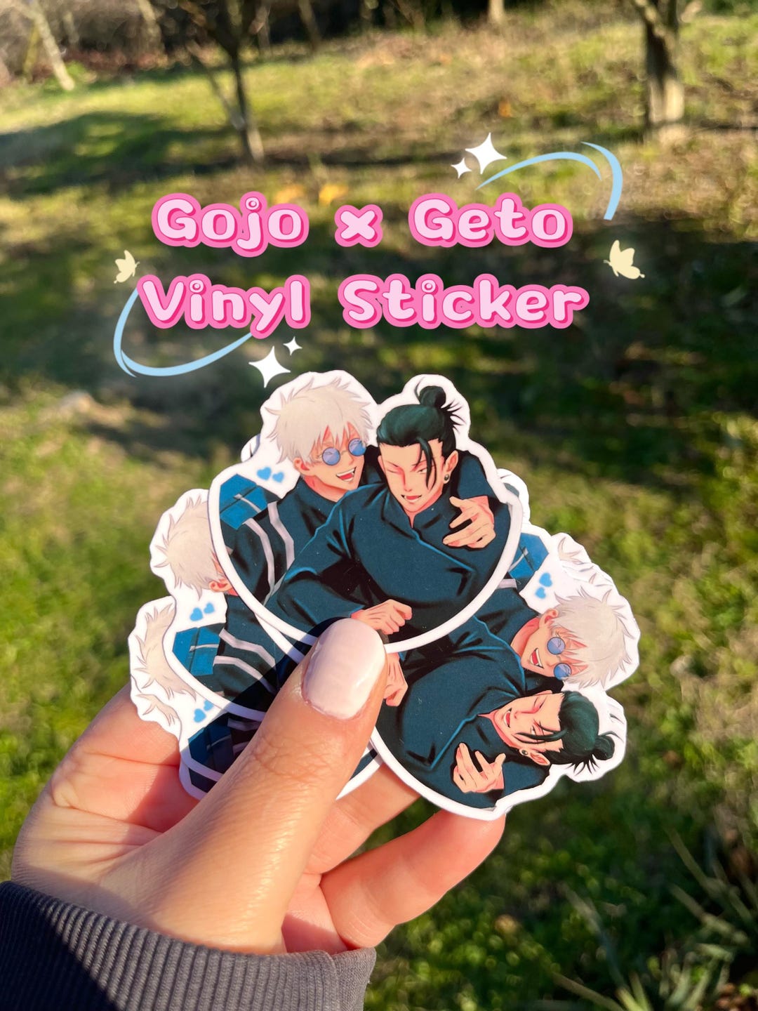Gojo X Geto Vinyl Sticker | Vinyl Sticker | Waterproof Sticker | Anime ...