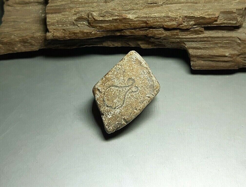 Omega-rare Antique Ancient Artifact Roman Lead Sign Decoration 100-300 ...