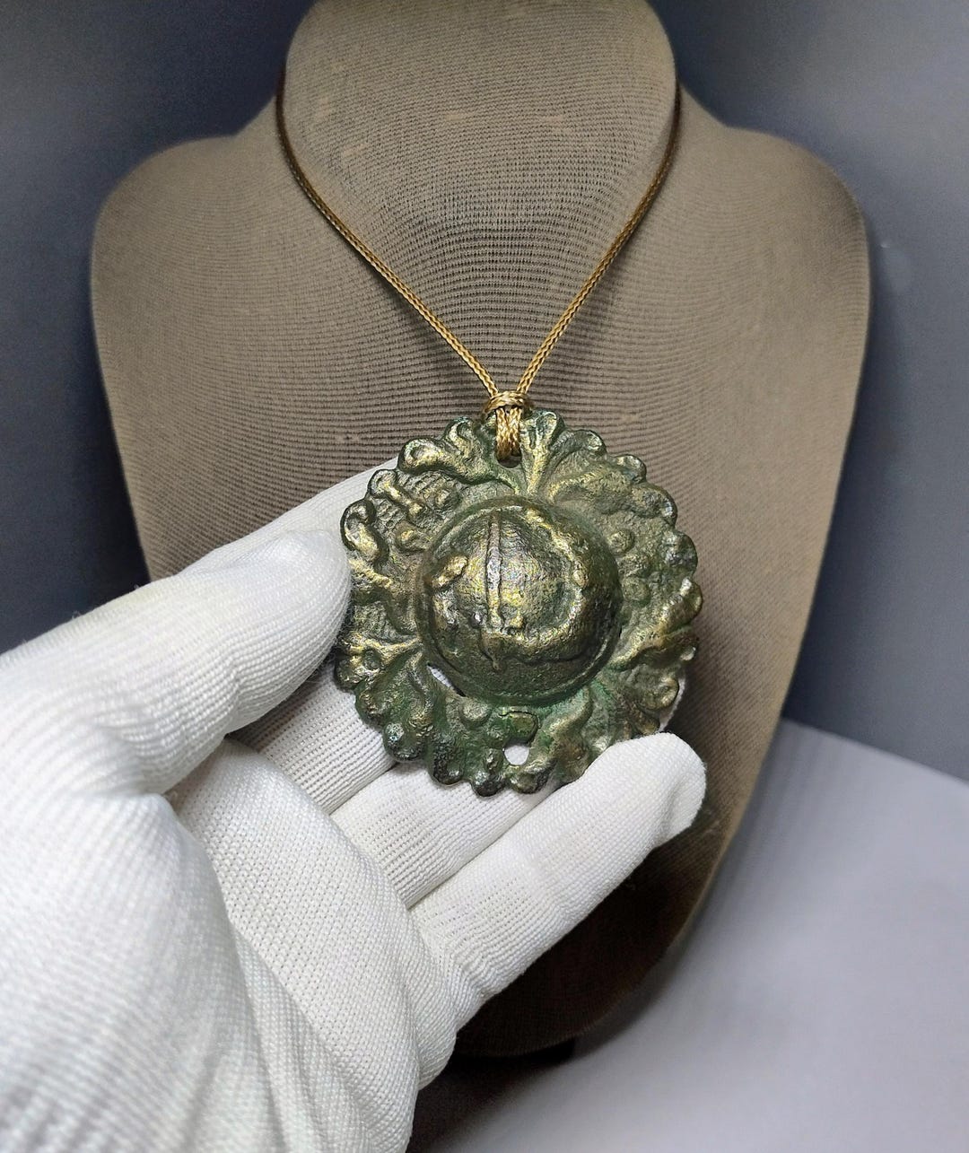 Rare Old Authentic Ancient Post-medieval Medal Bronze Chevron Heraldry ...