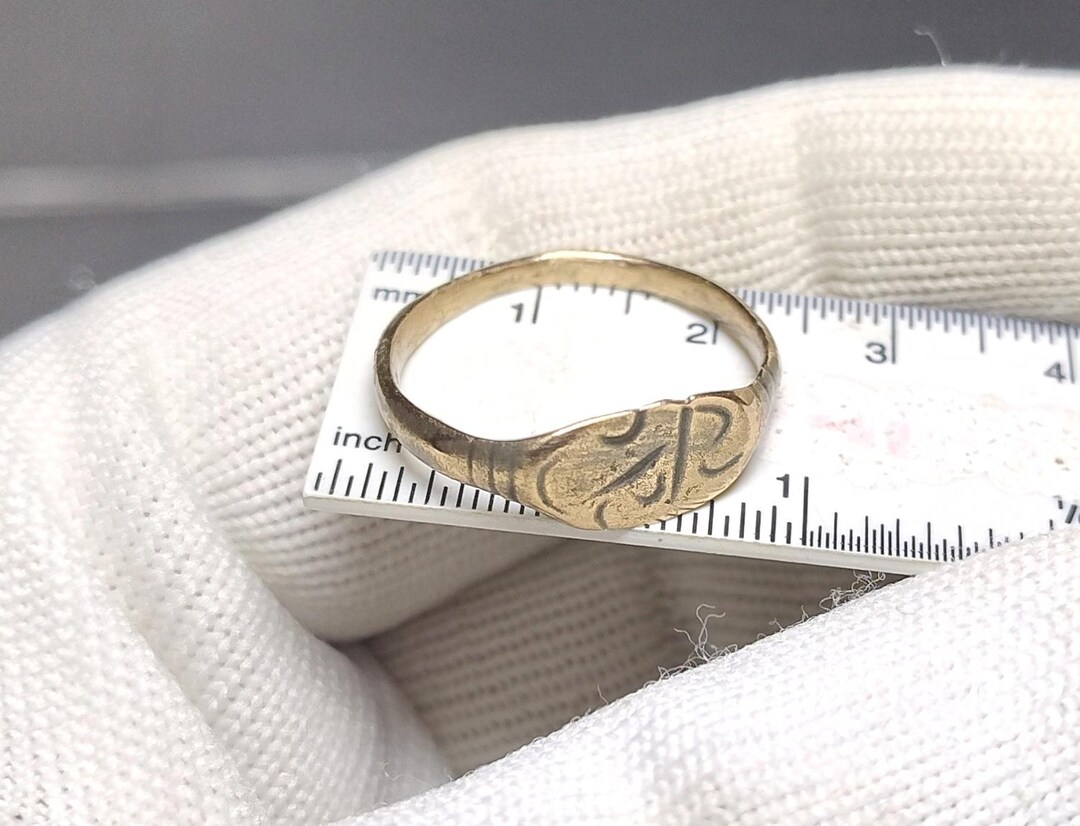 Ancient Medieval Ring With Engraving, Original Medieval Jewelry, Rare ...