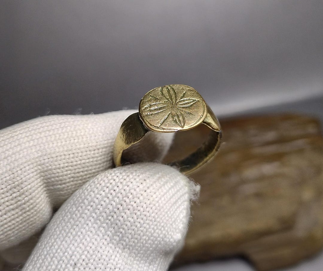 Ancient Medieval Ring With Engraving, Original Medieval Jewelry, Rare ...