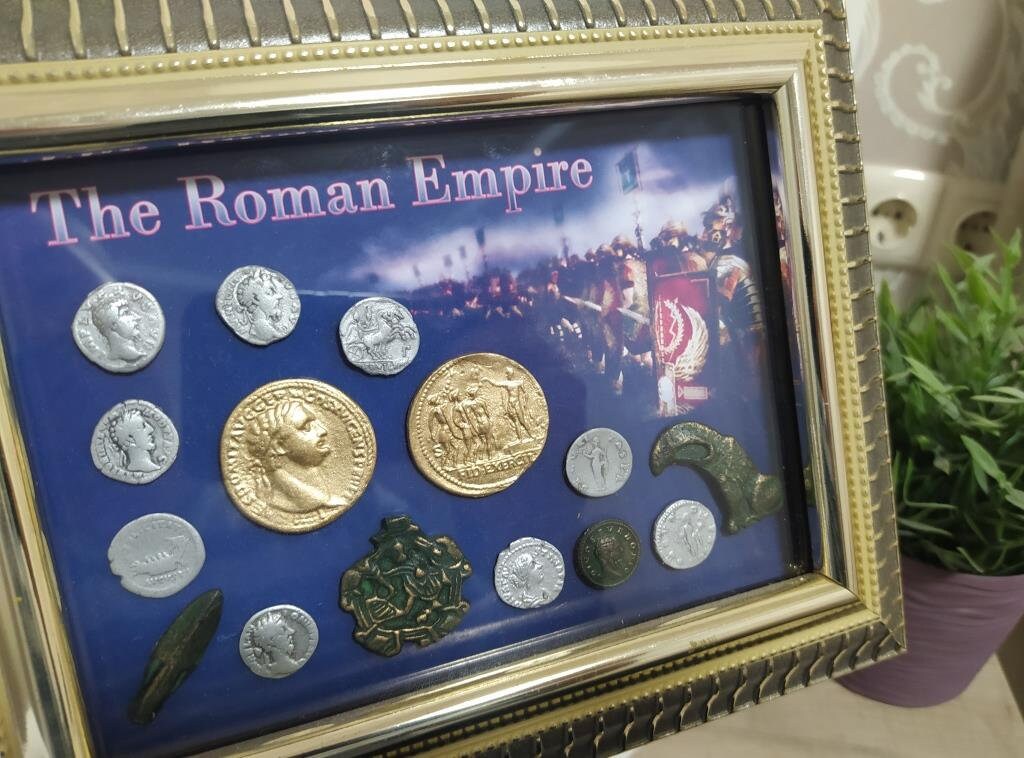 The Roman Empire Souvenir Collection Old Roman Coins /home Decor/glass ...