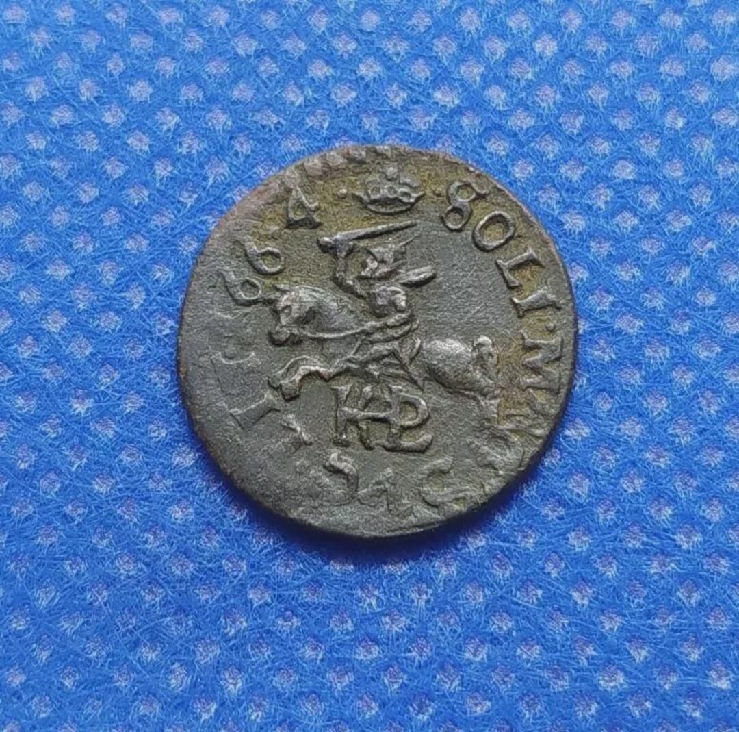 Ancient Coin 1664 Boratynka Solid Schilling Coin – Poland Lithuania ...
