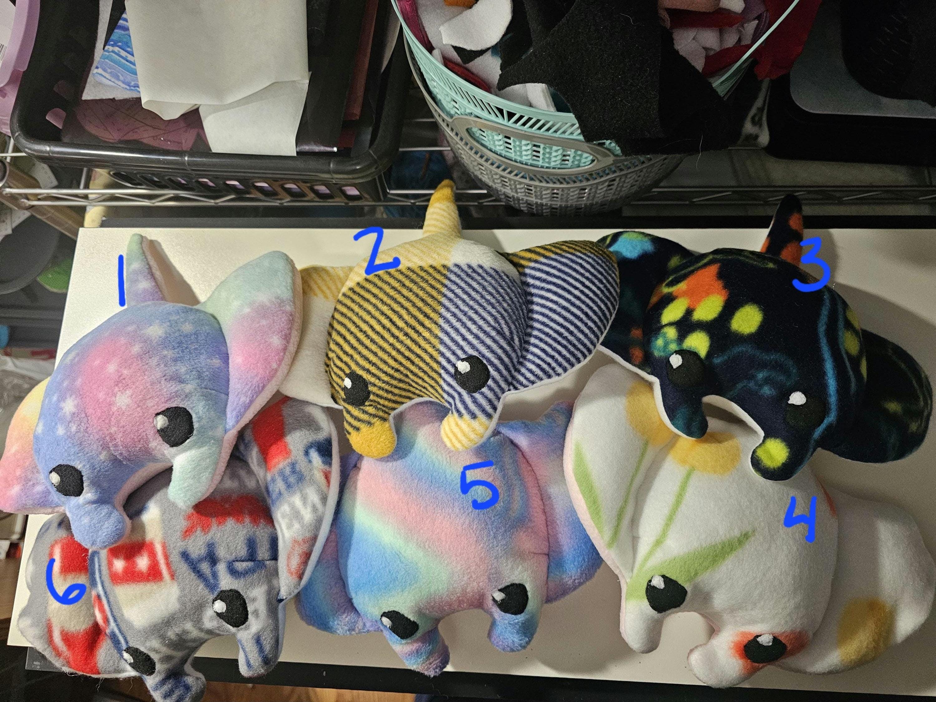 Manta Ray Plush - Etsy