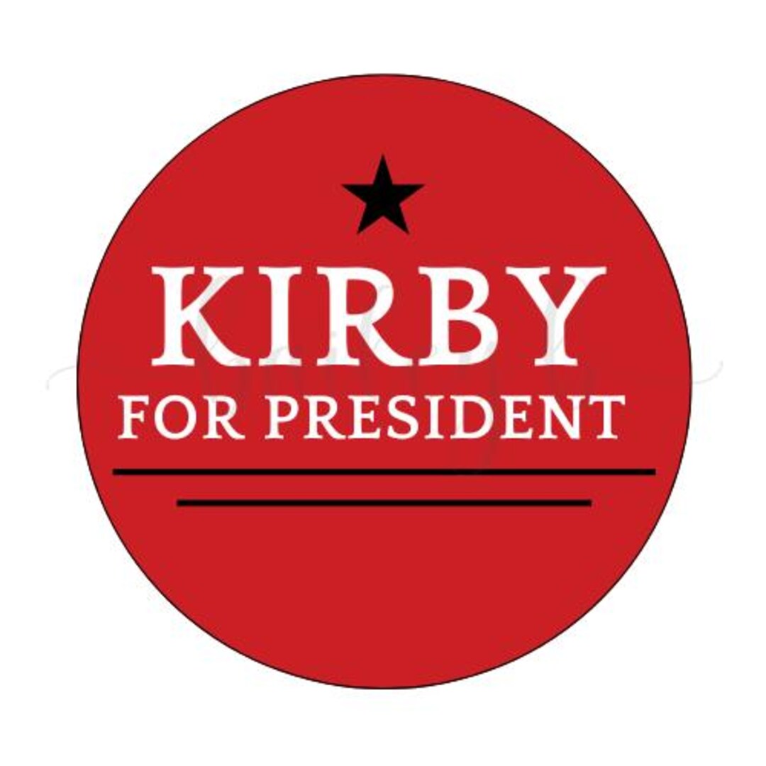 Kirby for President Button | Kirby Smart Button | College Gameday ...
