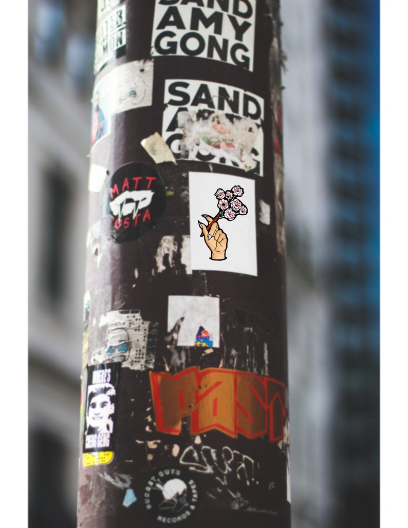 Flower Blunt Vinyl Sticker - Etsy