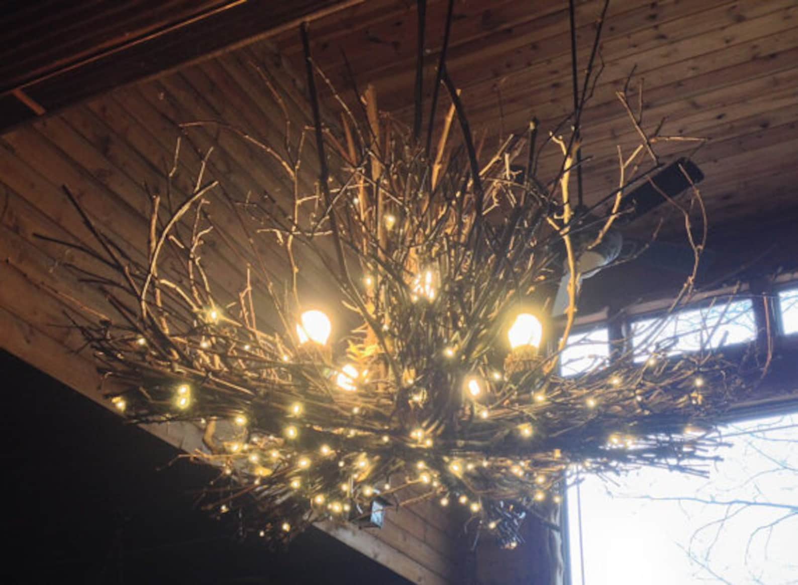The Appalachian - Rustic Outdoor Chandelier - 5 Candle Chandelier ...