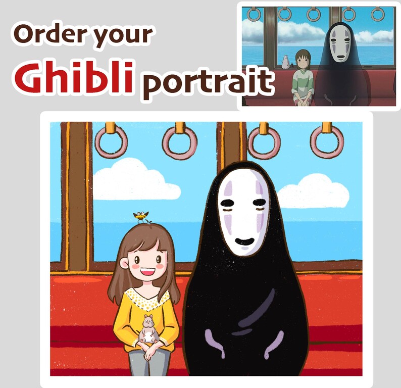 Ghibli Portrait, Draw You in Ghibli World, Ghibli Art, Kiki, Chihiro ...