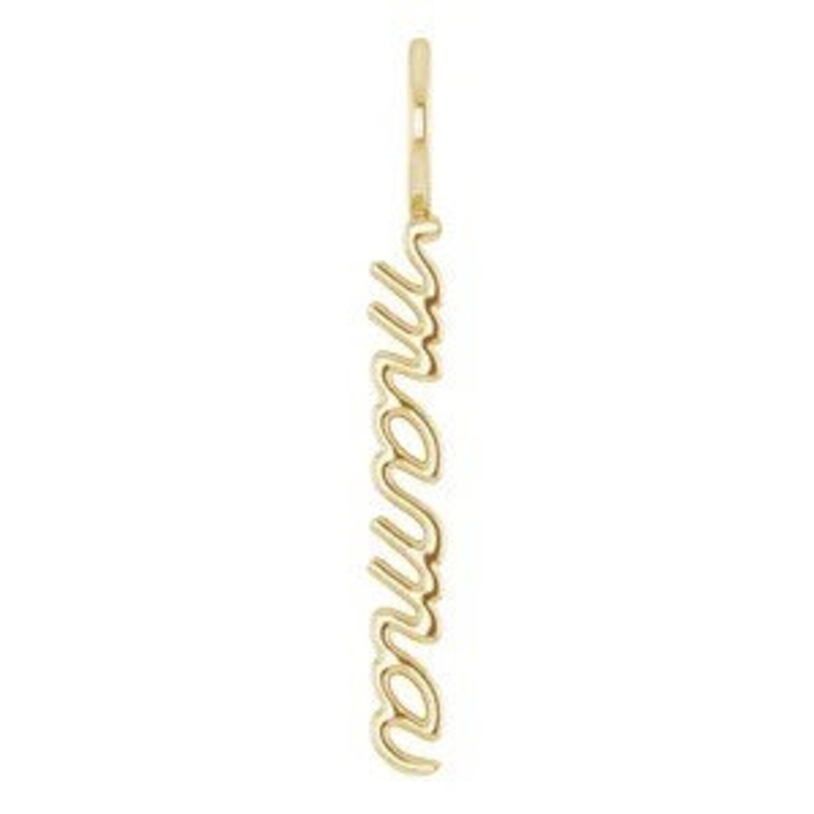 14k Gold Mama Pendant / Solid Gold Mama Charm / Handmade Mother Charm ...