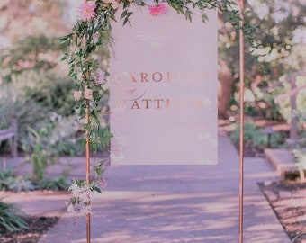 Copper Border, Frame, Stand for Special Events - Etsy UK