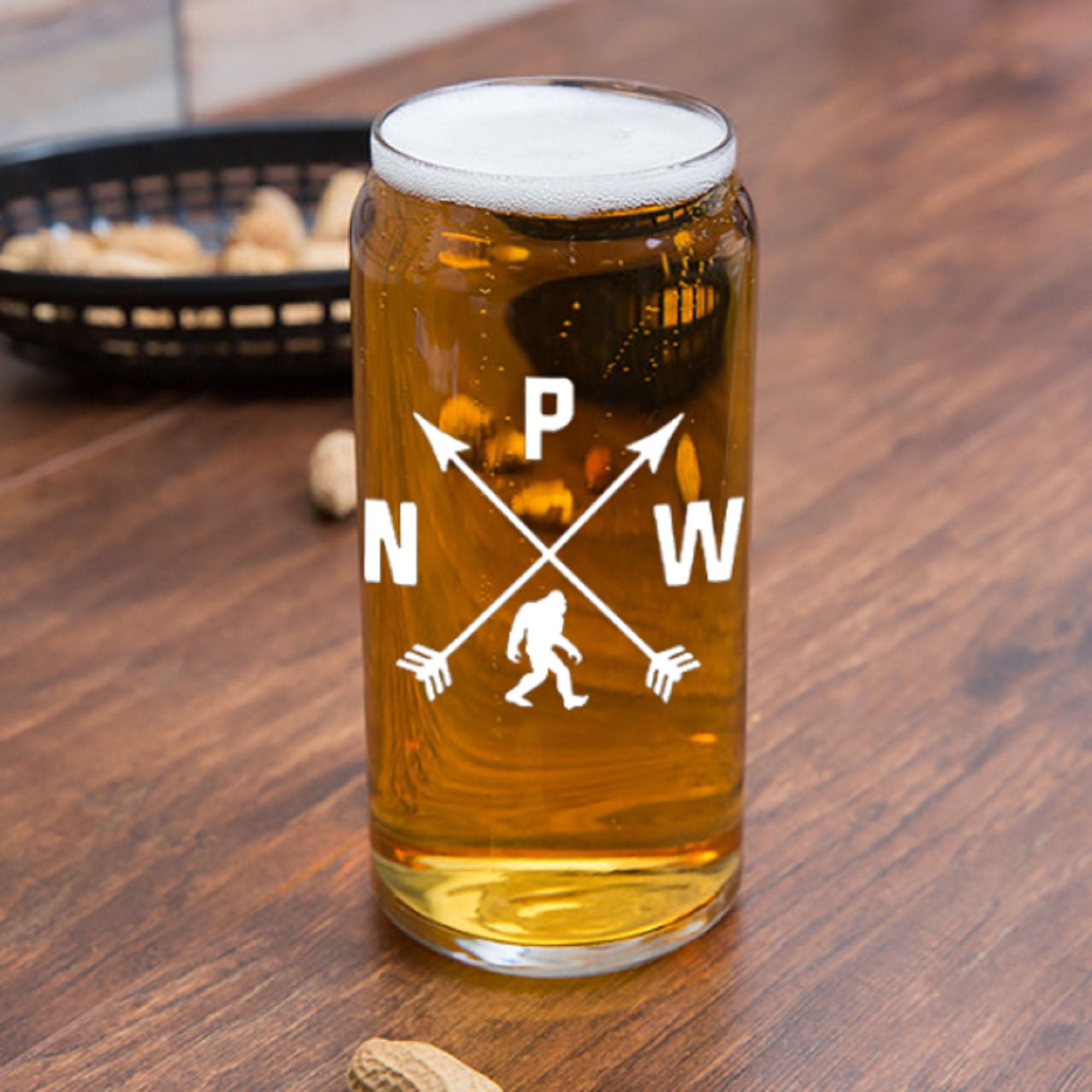 Custom Pint Glass Personalized Craft Beer Glasses Groomsmen Etsy