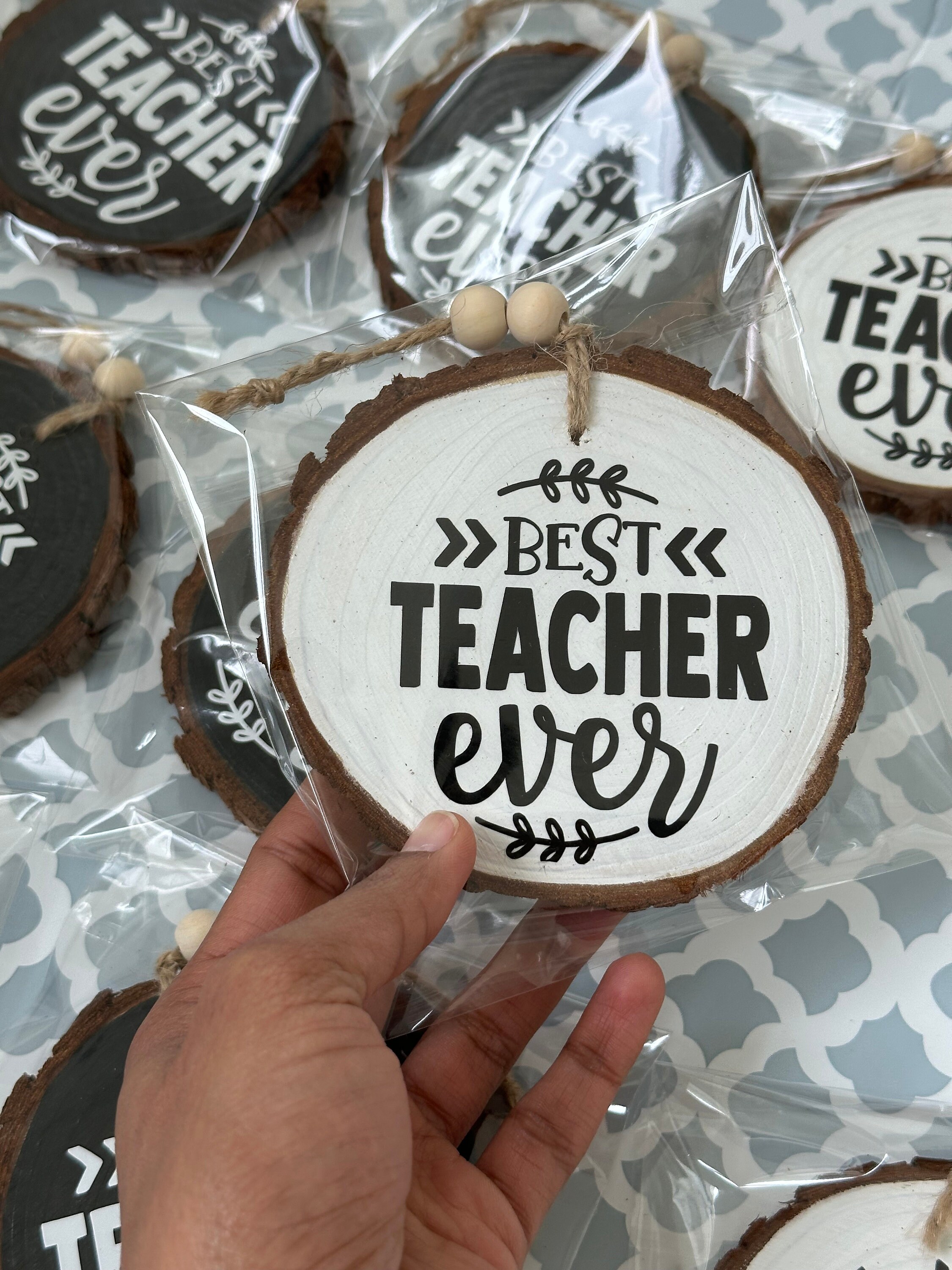 Teacher Appreciation Week Gift Black and White Custom Christmas ...