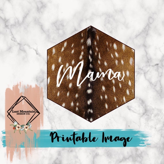PRINTABLE Mama Fawn Skin PNG File Sublimation Image - Etsy