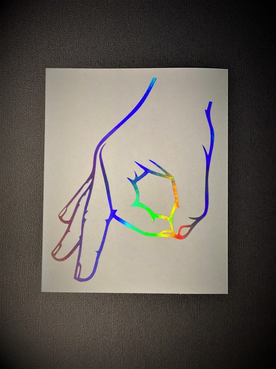 Gotcha Hand Vinyl Sticker | Etsy