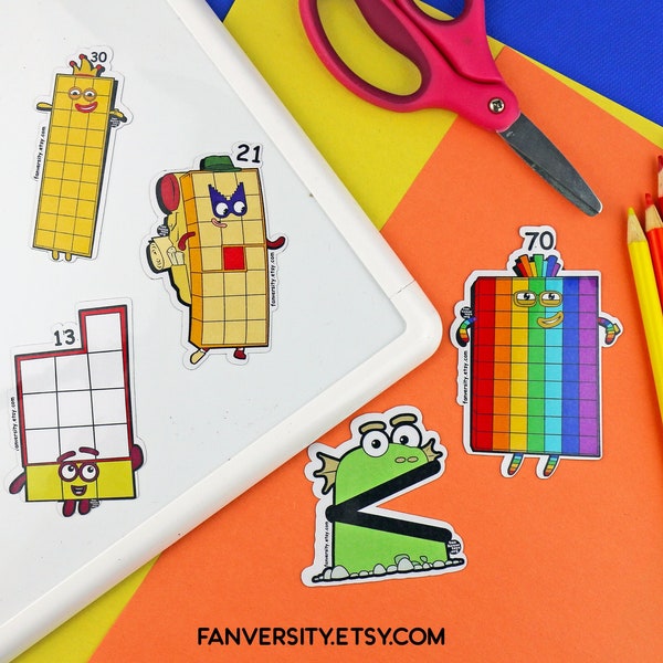 Numberblocks Magnets - Etsy
