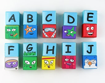 Alphablocks | Etsy