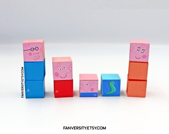 Peppa Pig Wooden Toys - Etsy