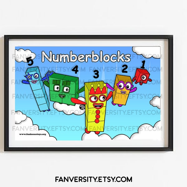 Numberblocks Wall Poster - Etsy