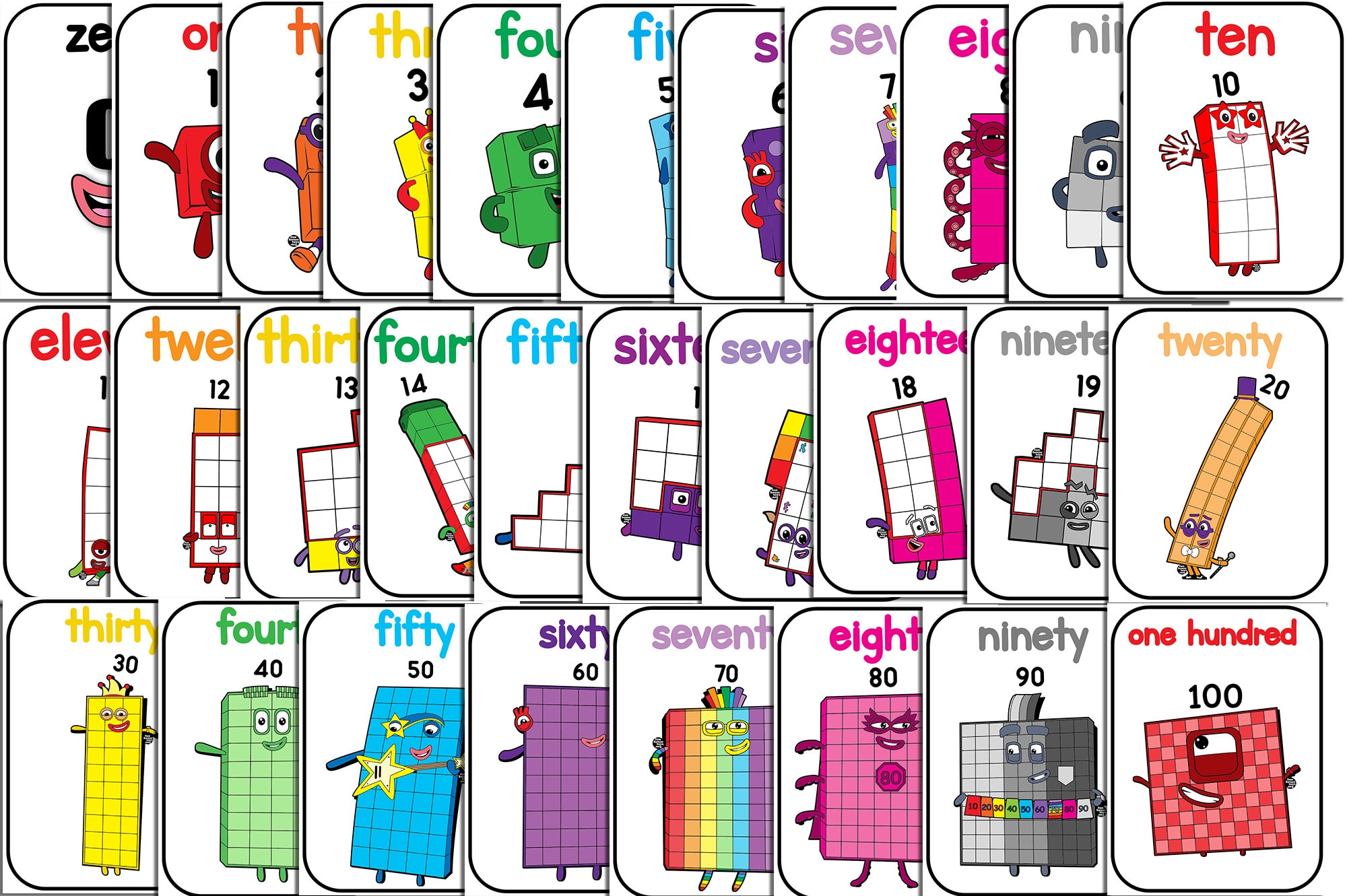 Numberblocks 0 To 100 Flashcards Laminated Etsy UK numberblocks-0-to-100-flashcards-laminated-etsy-uk