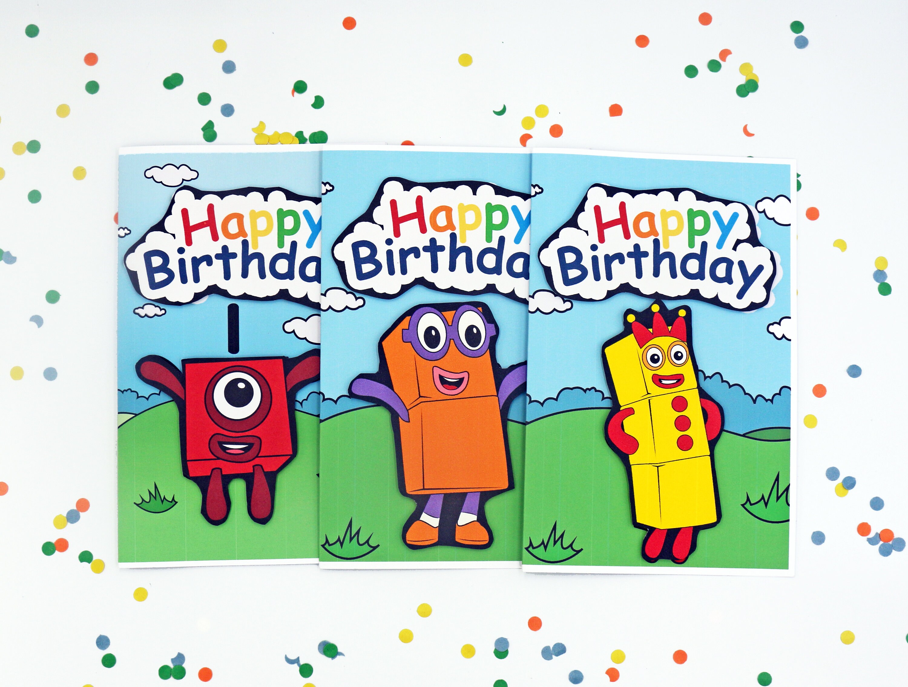 Zahlenblocks Happy Birthday Karte Etsy zahlenblocks-happy-birthday-karte-etsy