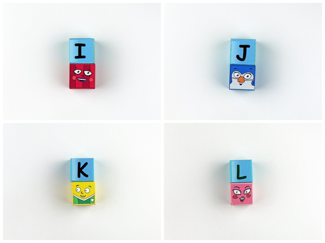 Alphablocks A Z Silence E & Plusman Stackable Wooden - Etsy Canada