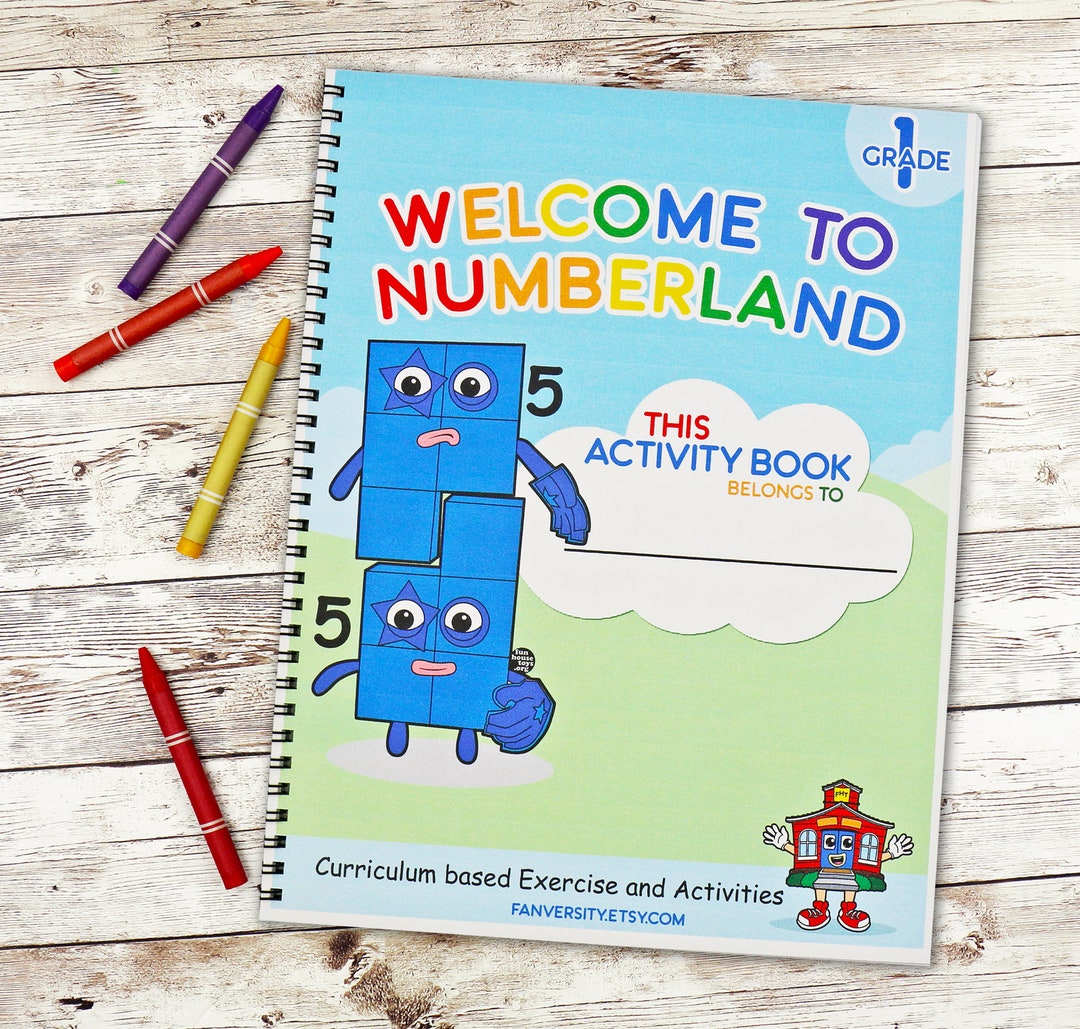 Numberblocks Activity Book for 1st Grade Curriculum Based Exercise and ...