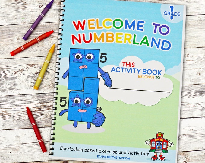 1st Grade Number Activity Book: Math Exercises, Addition, Subtraction ...