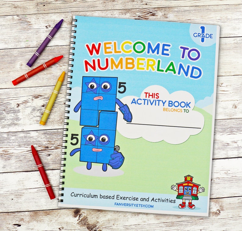 Numberblocks Activity Book for 1st Grade Curriculum Based - Etsy