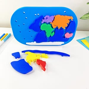 World Map Puzzle and Model – Hands-on Geography Learning Tool - STEM ...