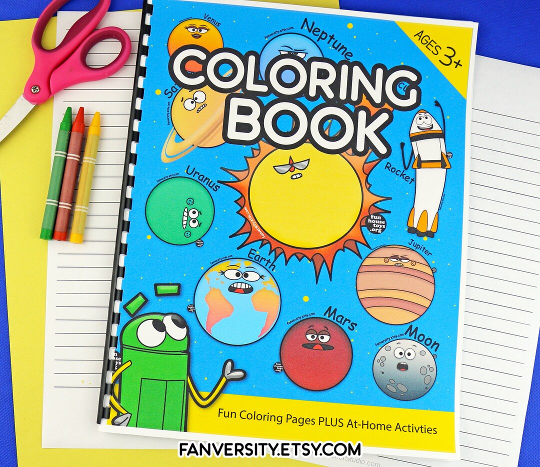 Story Bots Solar System Coloring Book Planet Coloring for Kindergarten ...